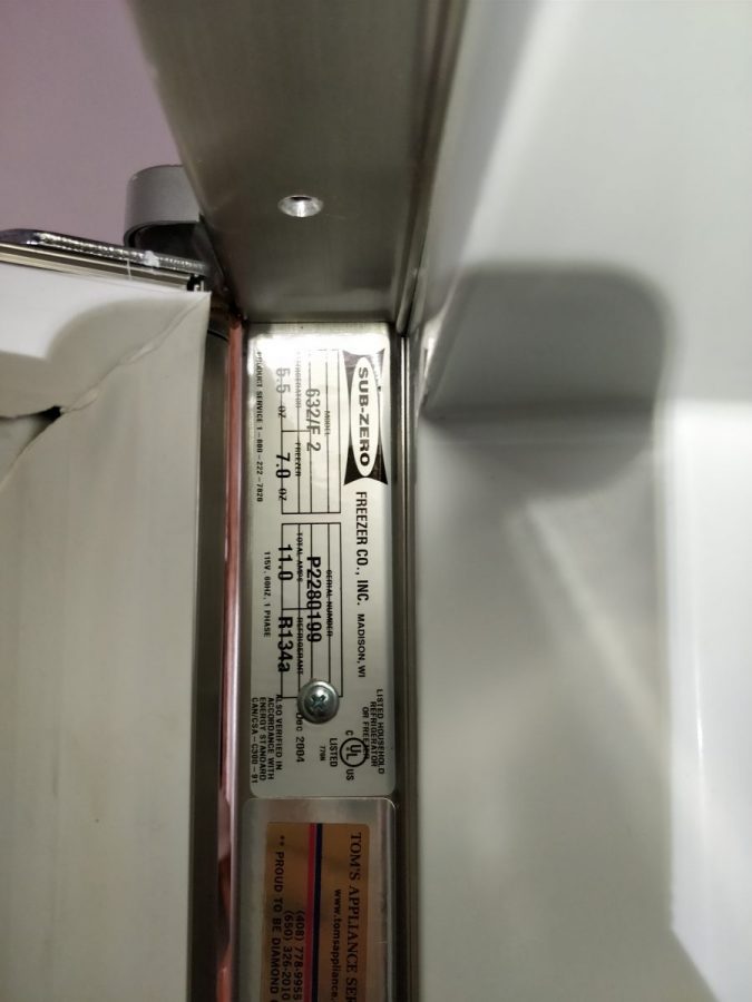 Sub-zero 632 refrigerator not cooling Repair in [City], [StateOfCompany ...