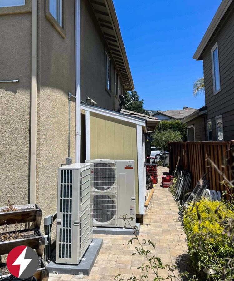 Mitsubishi Multi-Position Heat Pump Installation in San Jose